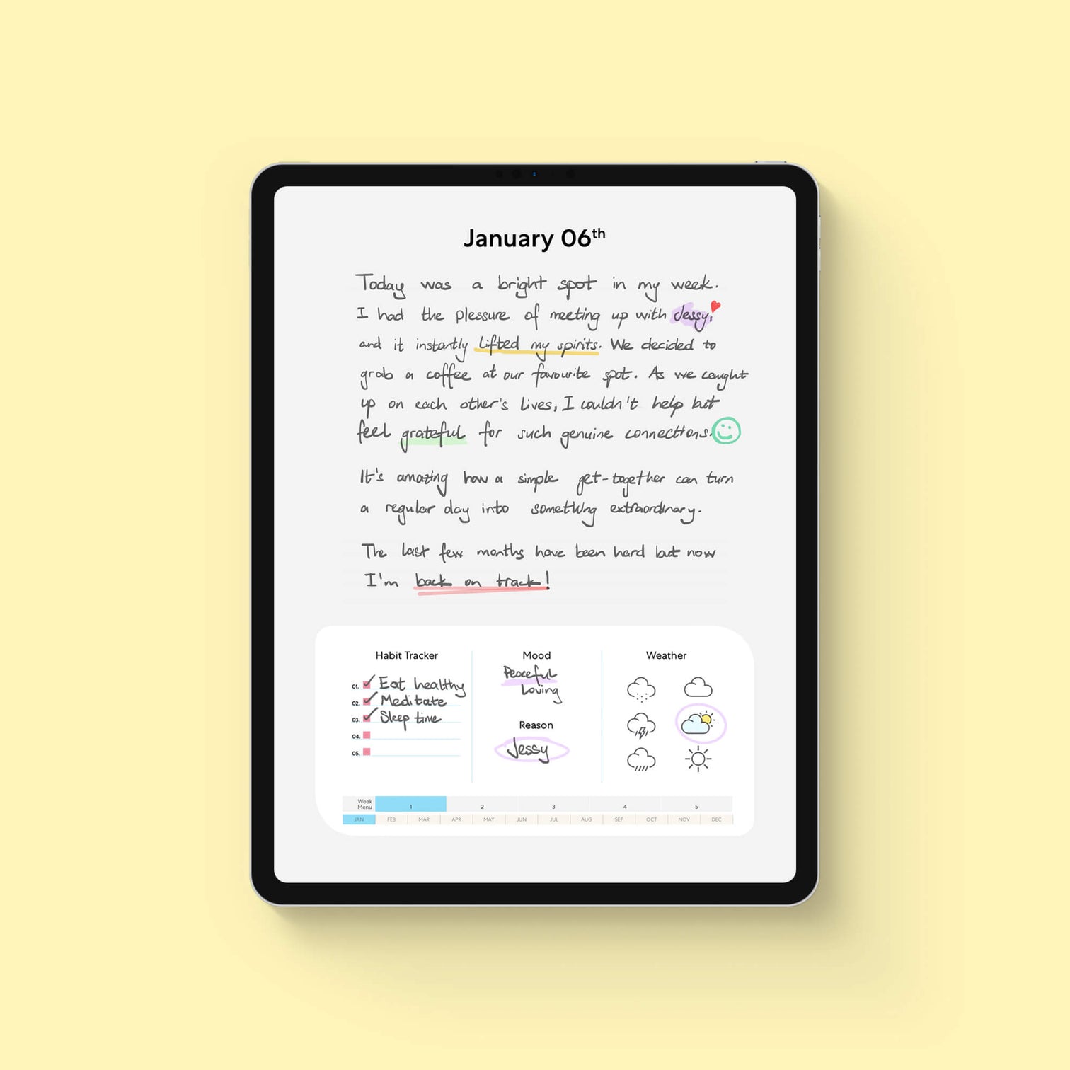 Interactive Digital Journal and Diary from Paperlike