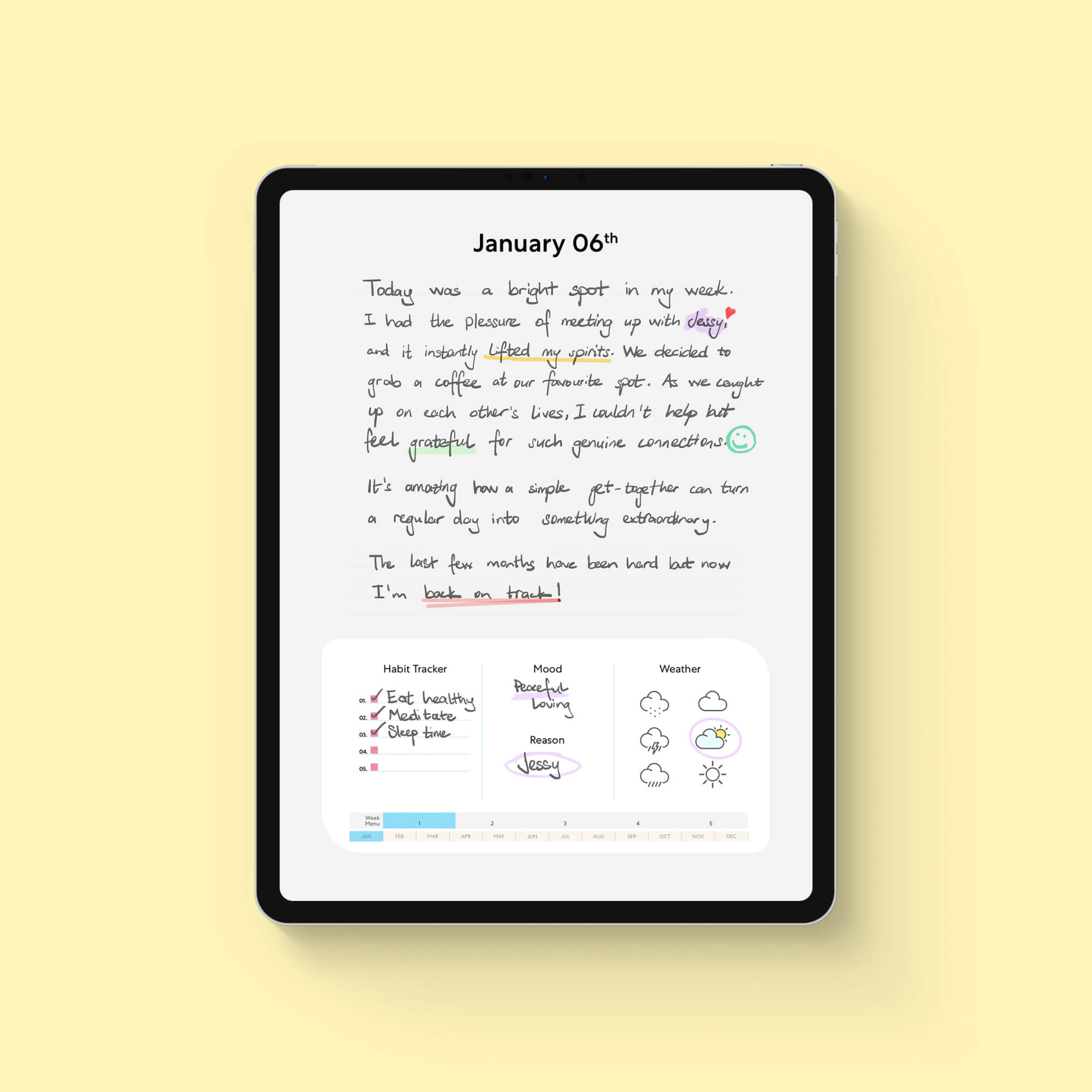 Interactive Digital Journal and Diary from Paperlike